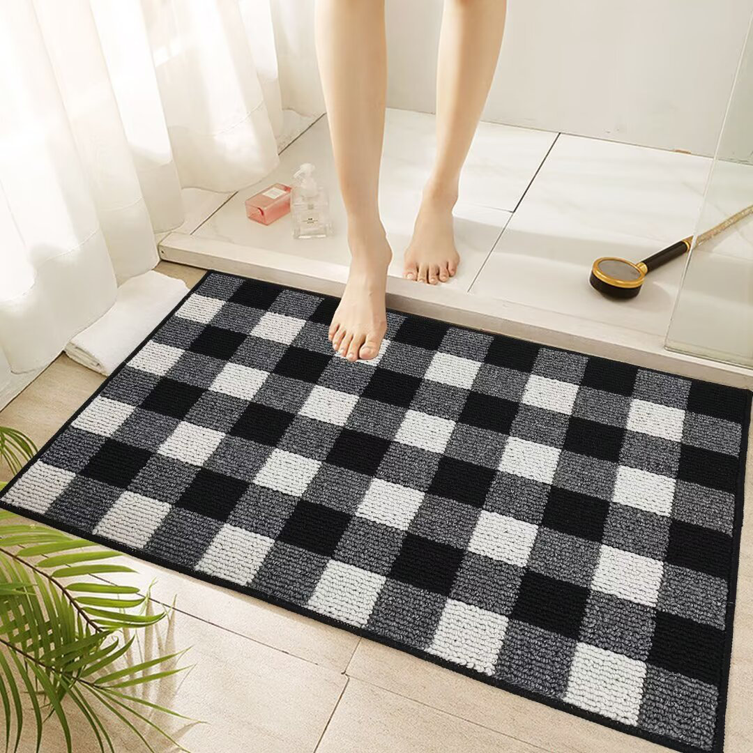 Gracie Oaks Outdoor Welmcome Mat Border Door Mat, Machine Washable ...
