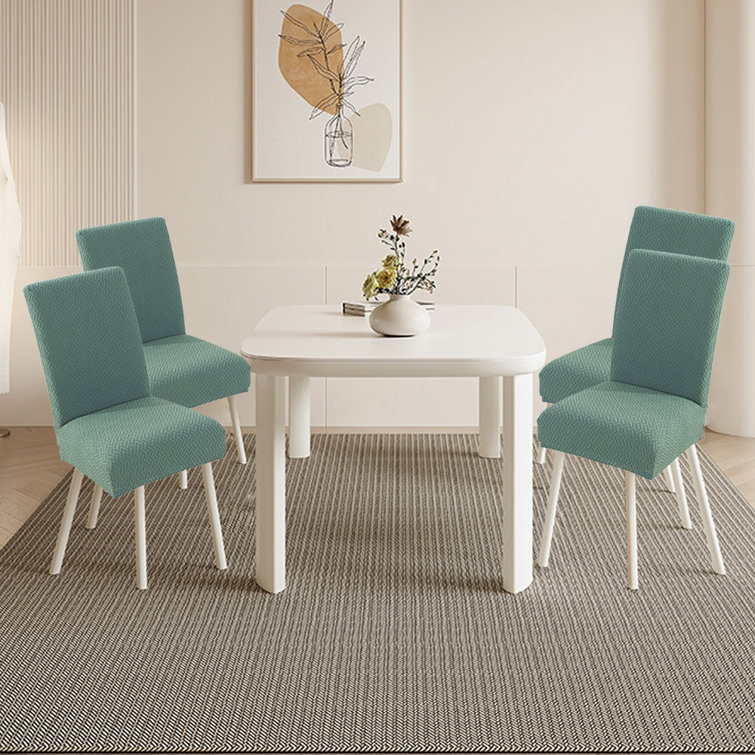 Latitude Run® Box Cushion Dining Chair Slipcover | Wayfair