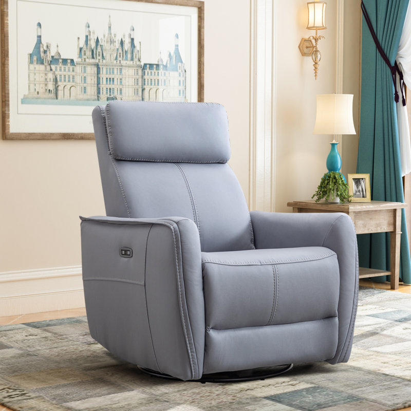 Latitude Run® 32.3" Wide Contemporary Swivel and Rocker Power Recliner ...