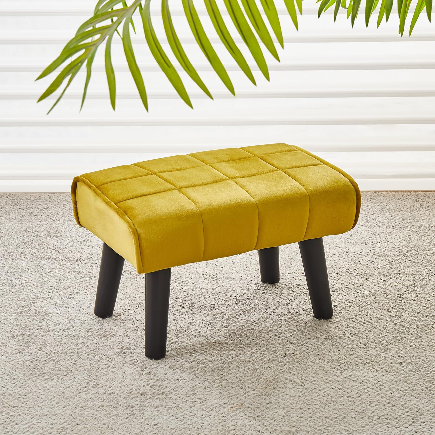 George Oliver Foot Stool Ottoman Modern Accent Step Stool Seat With ...