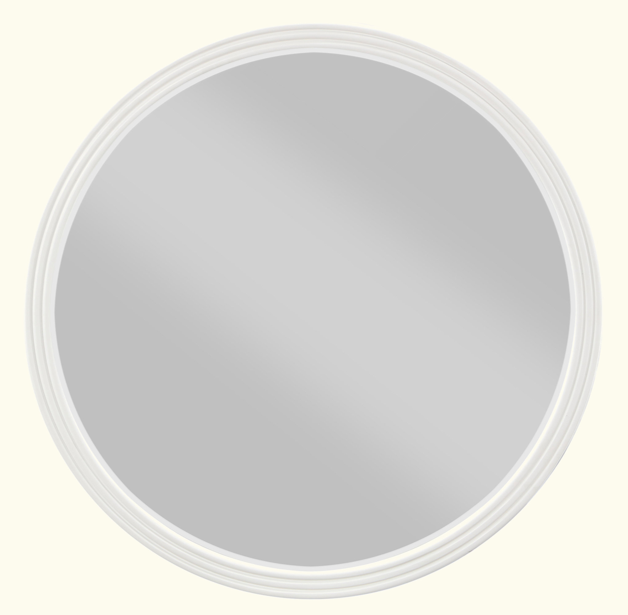 Latitude Run® Gray Round Mirror | Wayfair