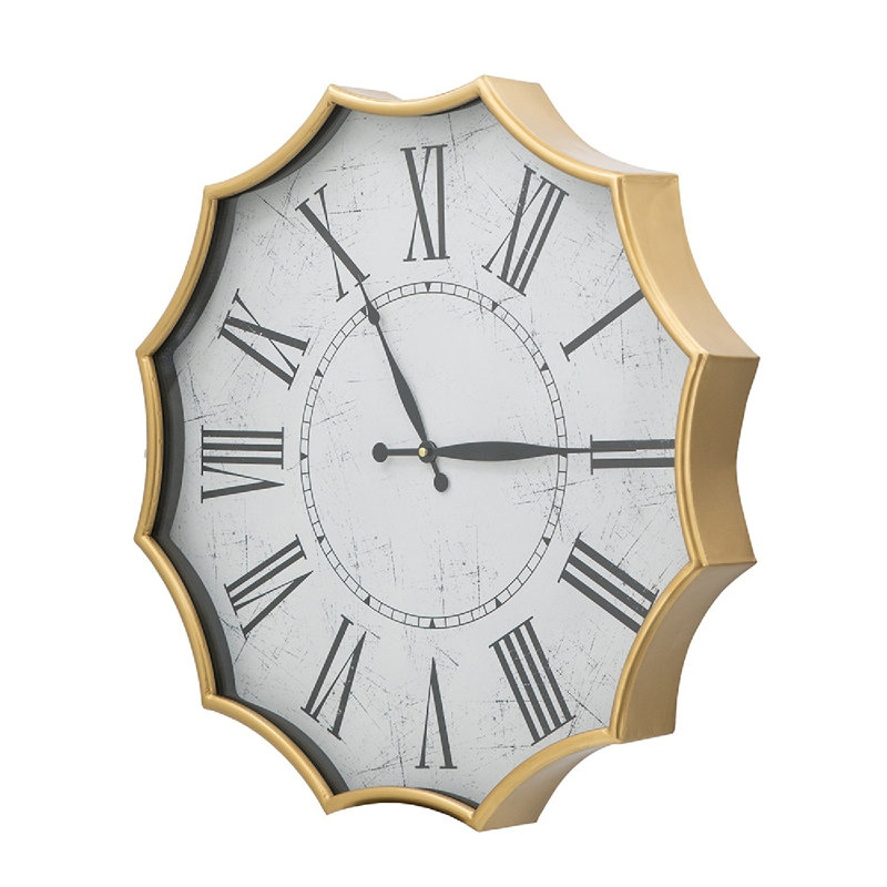 House of Hampton® Jacqualin Metal Wall Clock | Wayfair