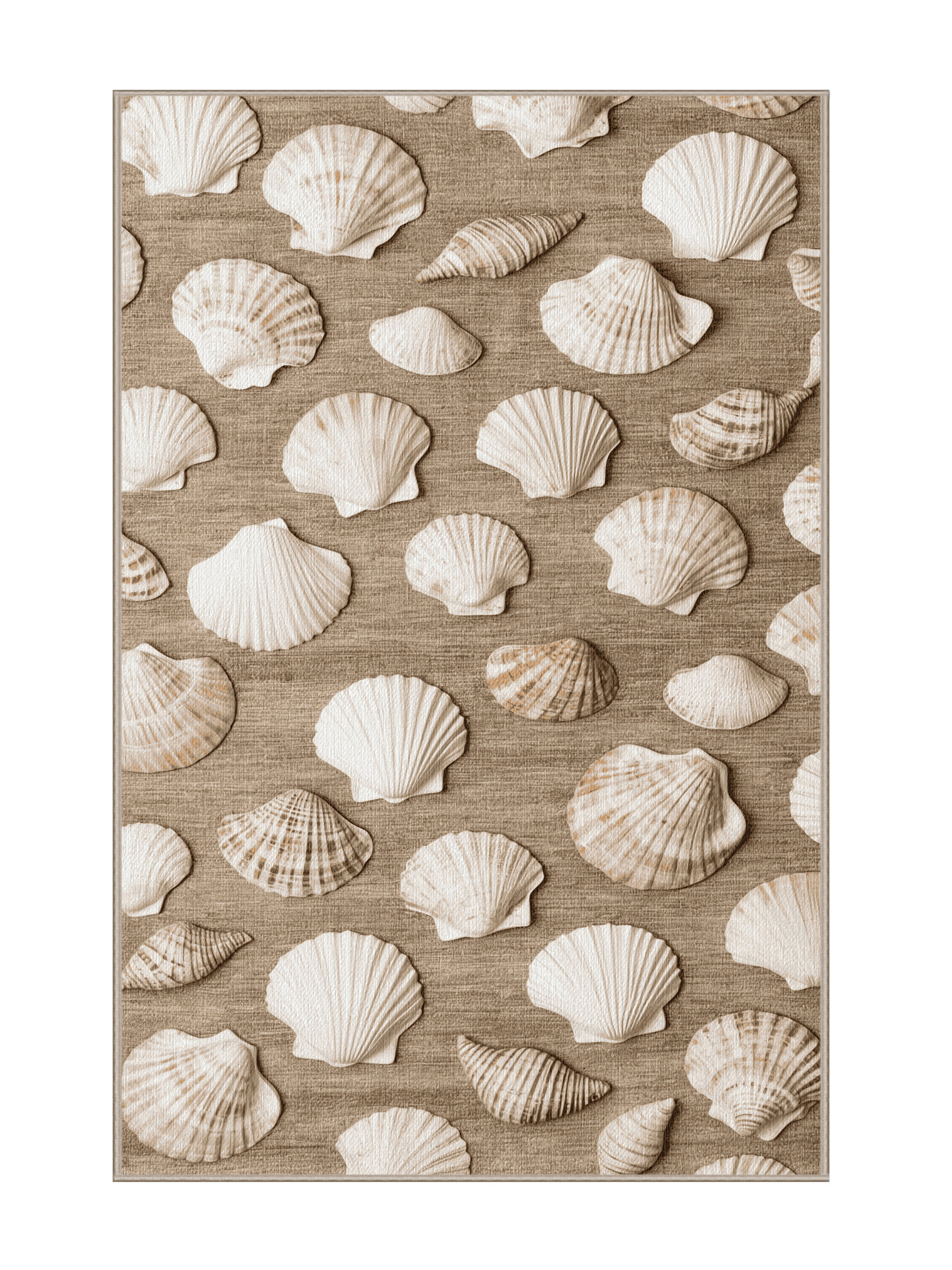 Rosecliff Heights Washable Conch Collection Coastal Area Rug | Wayfair