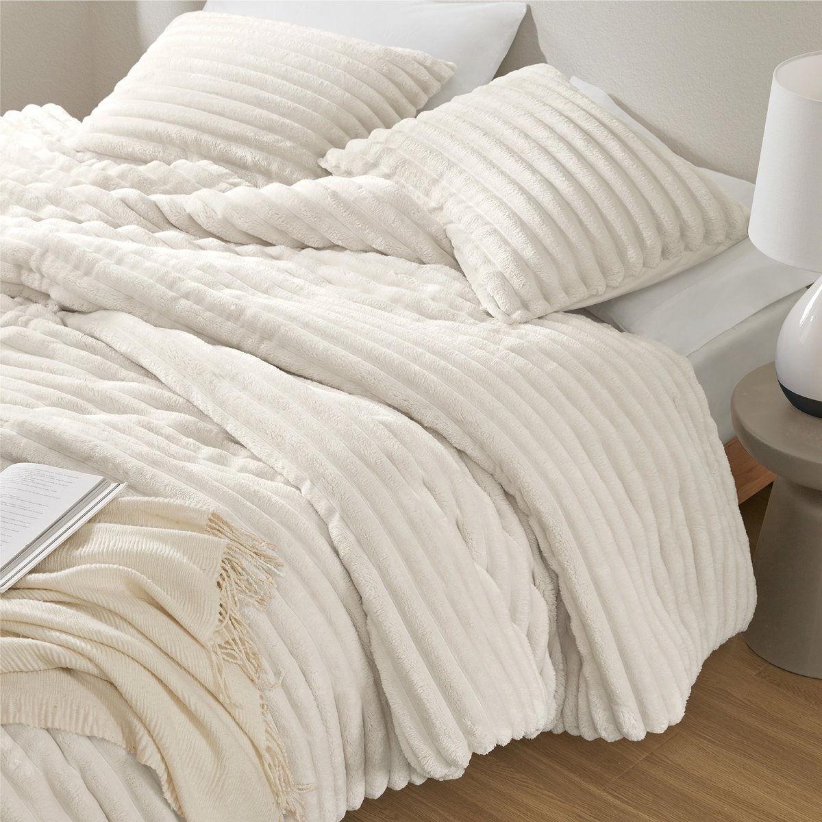 510 Design Avril Fluffy Ribbed Plush Comforter Set & Reviews | Wayfair