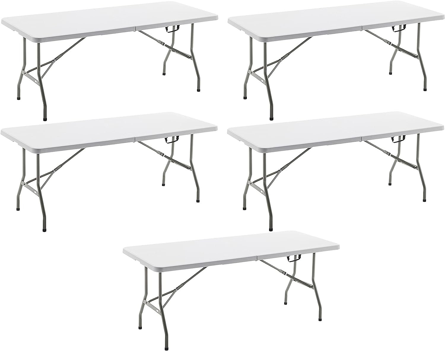 Famis Corp 72'' Plastic Rectangular Portable Folding Table | Wayfair