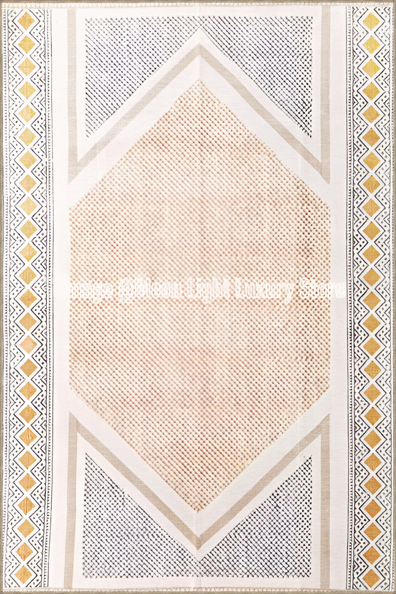 Hokku Designs Pink-Blue Themed Hexagonal Geometric Shape Patterned ...