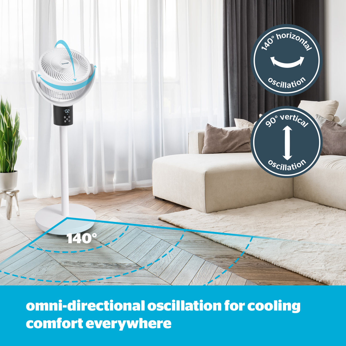 Silentnight Airmax Pro360 Stand Fan & Reviews | Wayfair.co.uk