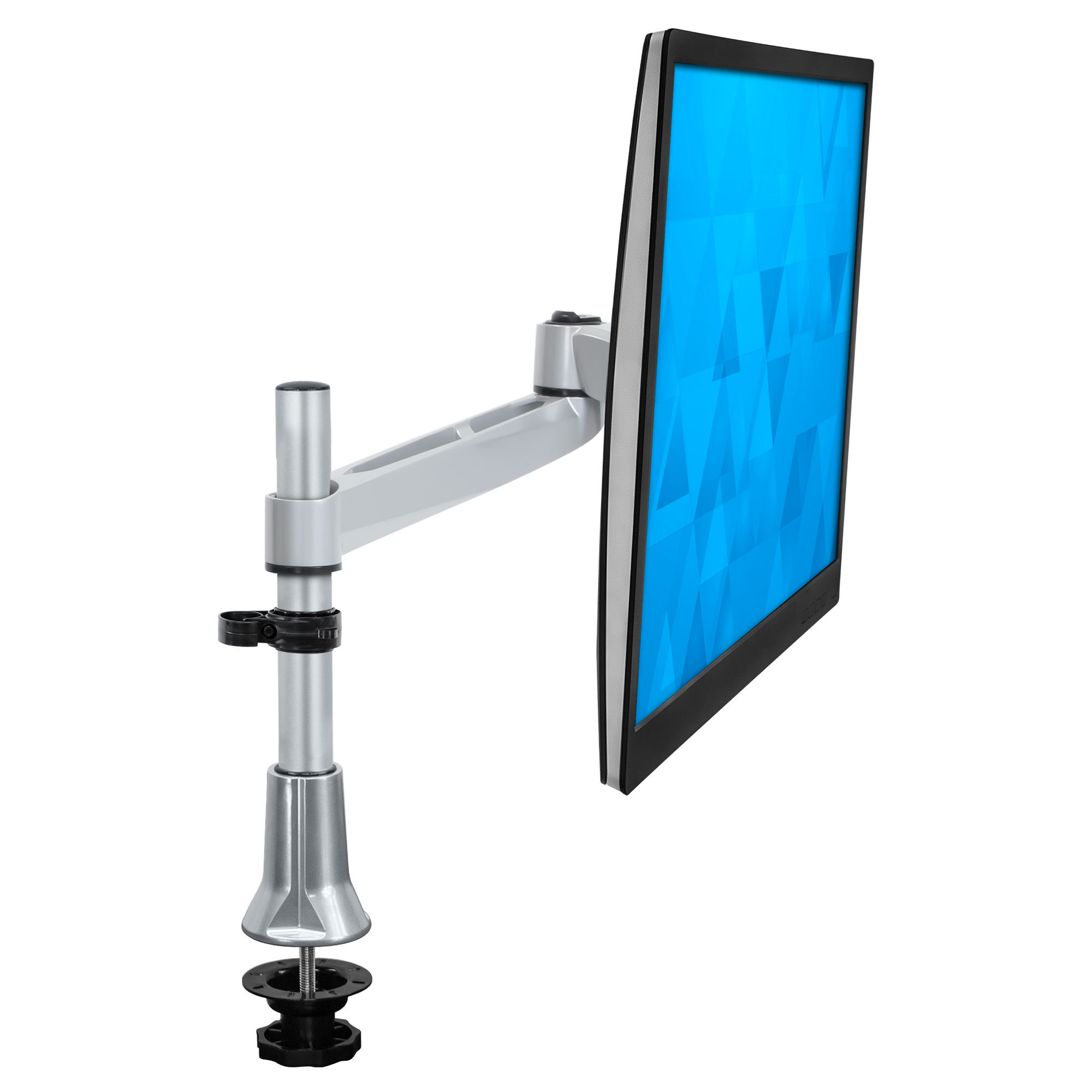 Mount-it Mount-It Full Motion Height Adjustable Monitor Desk Mount For ...