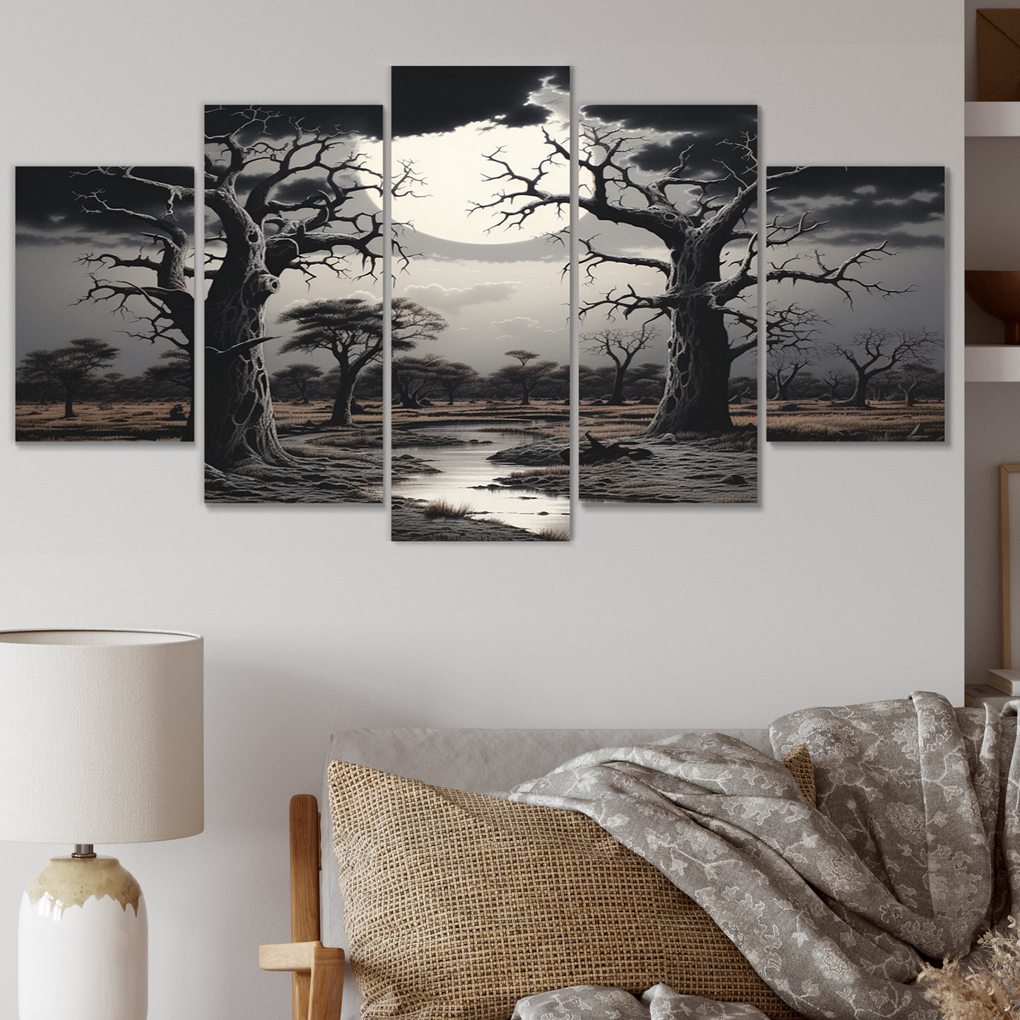 Ebern Designs Baobab Tree Silent Sentinels - Tree Baobab Metal Wall Art ...