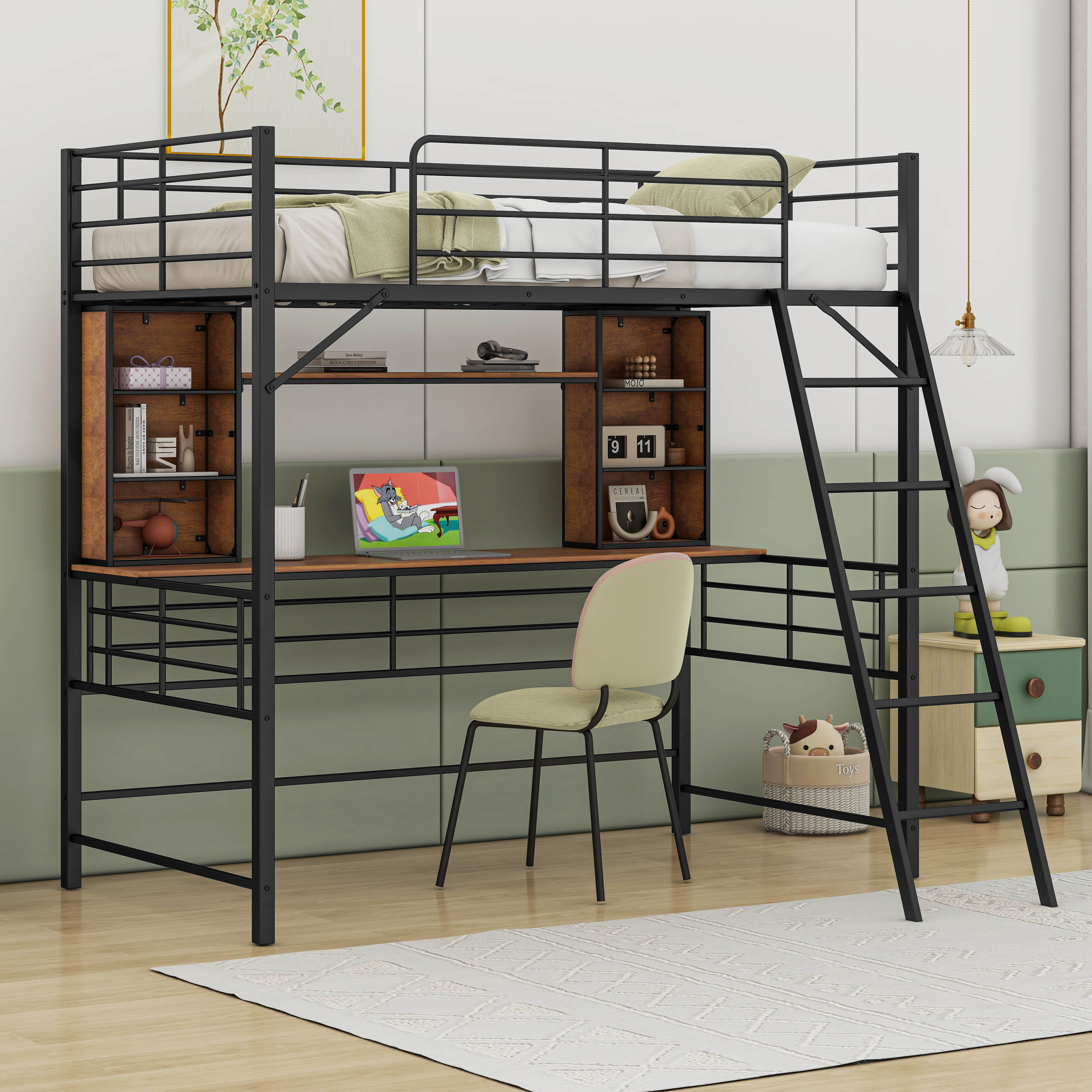 Mason & Marbles Damir Kids Loft Bed | Wayfair