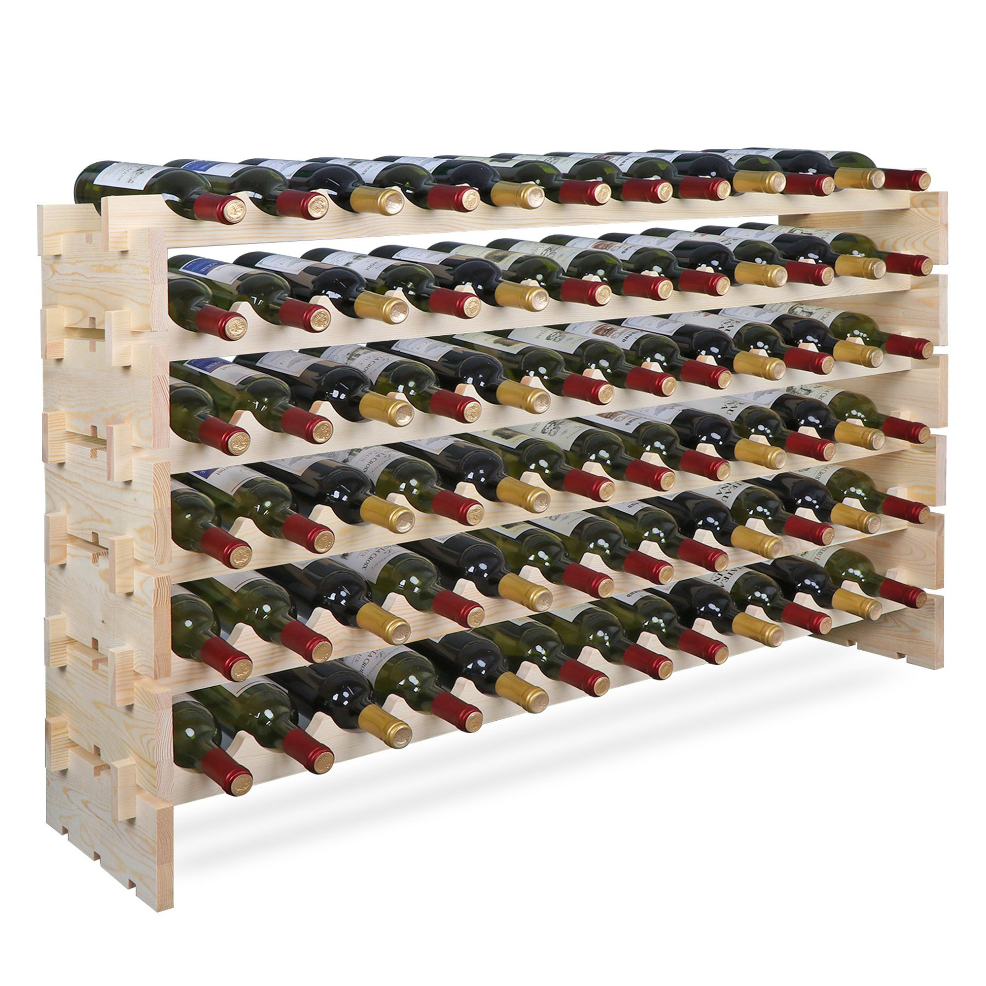 Prep & Savour 72 Bottles Stackable Modular Wine Rack | Wayfair