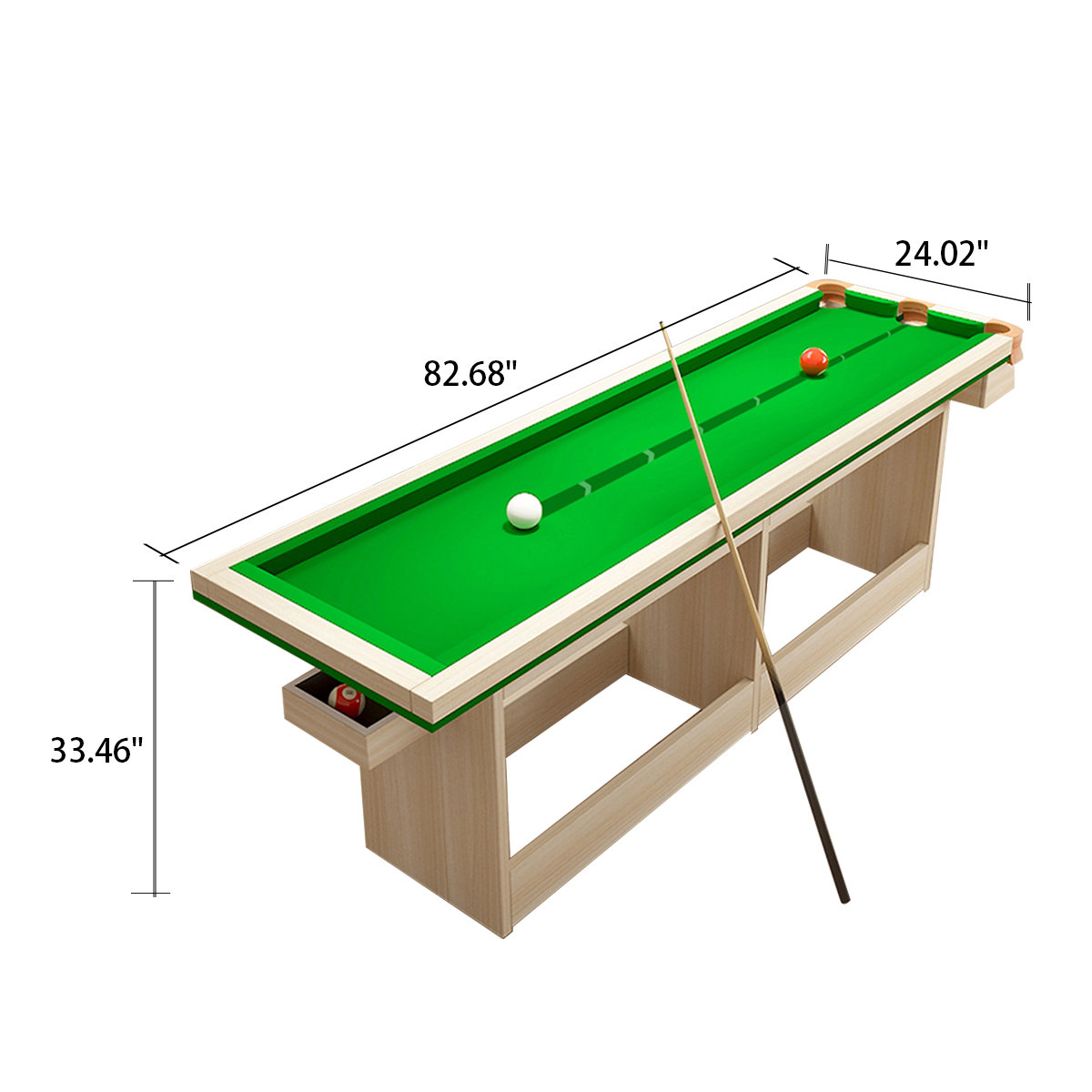 Recon Furniture 8' Pool Table with Leg Levelers | Wayfair