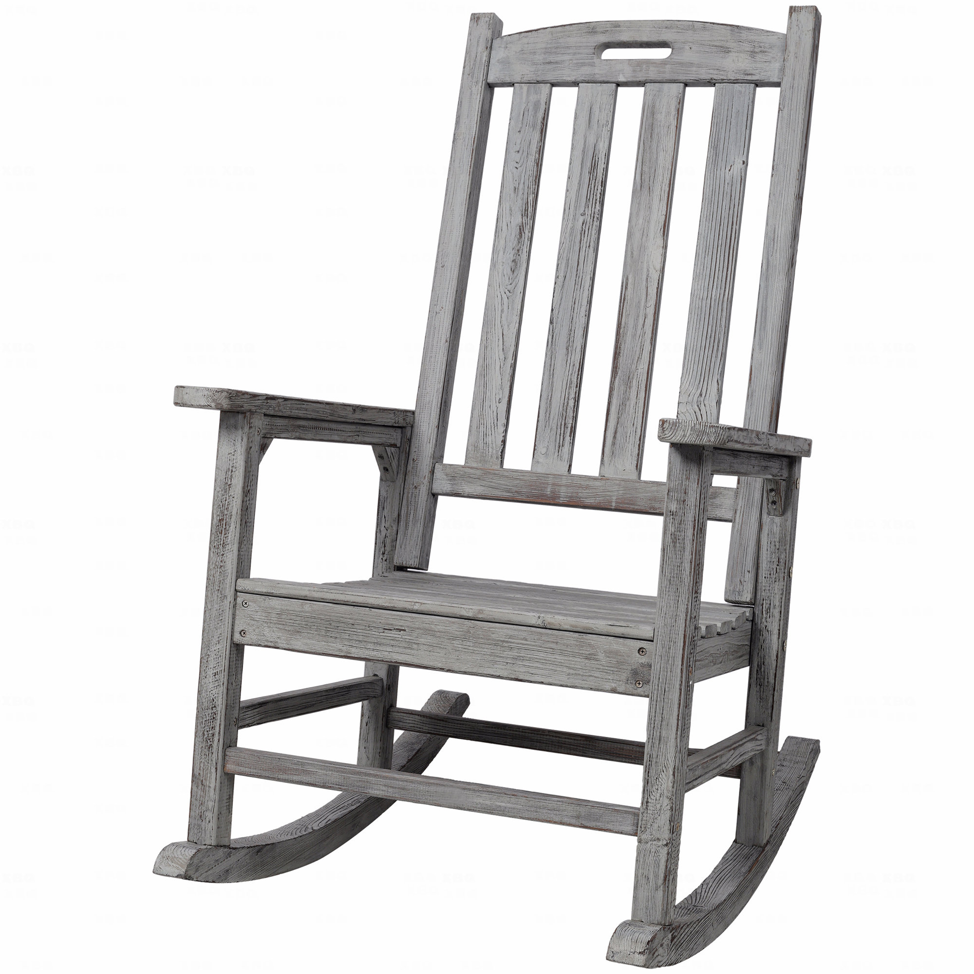 Dakota Fields Outdoor Patio Rocker Chair, Oversized Porch Rocker With ...