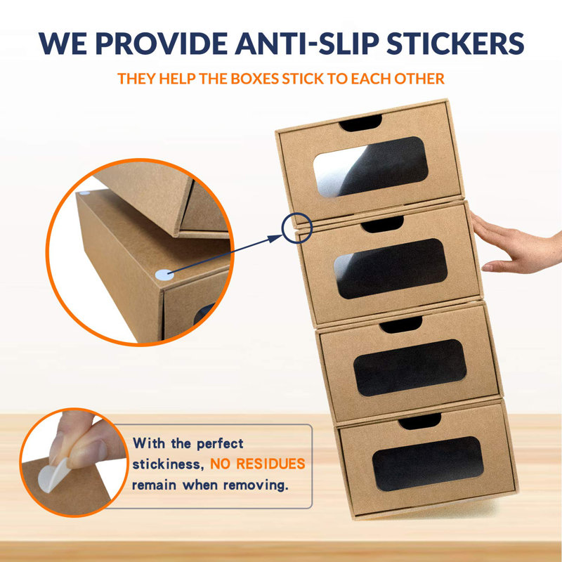 Rebrilliant 12 Pair Stackable Shoe Storage Box | Wayfair