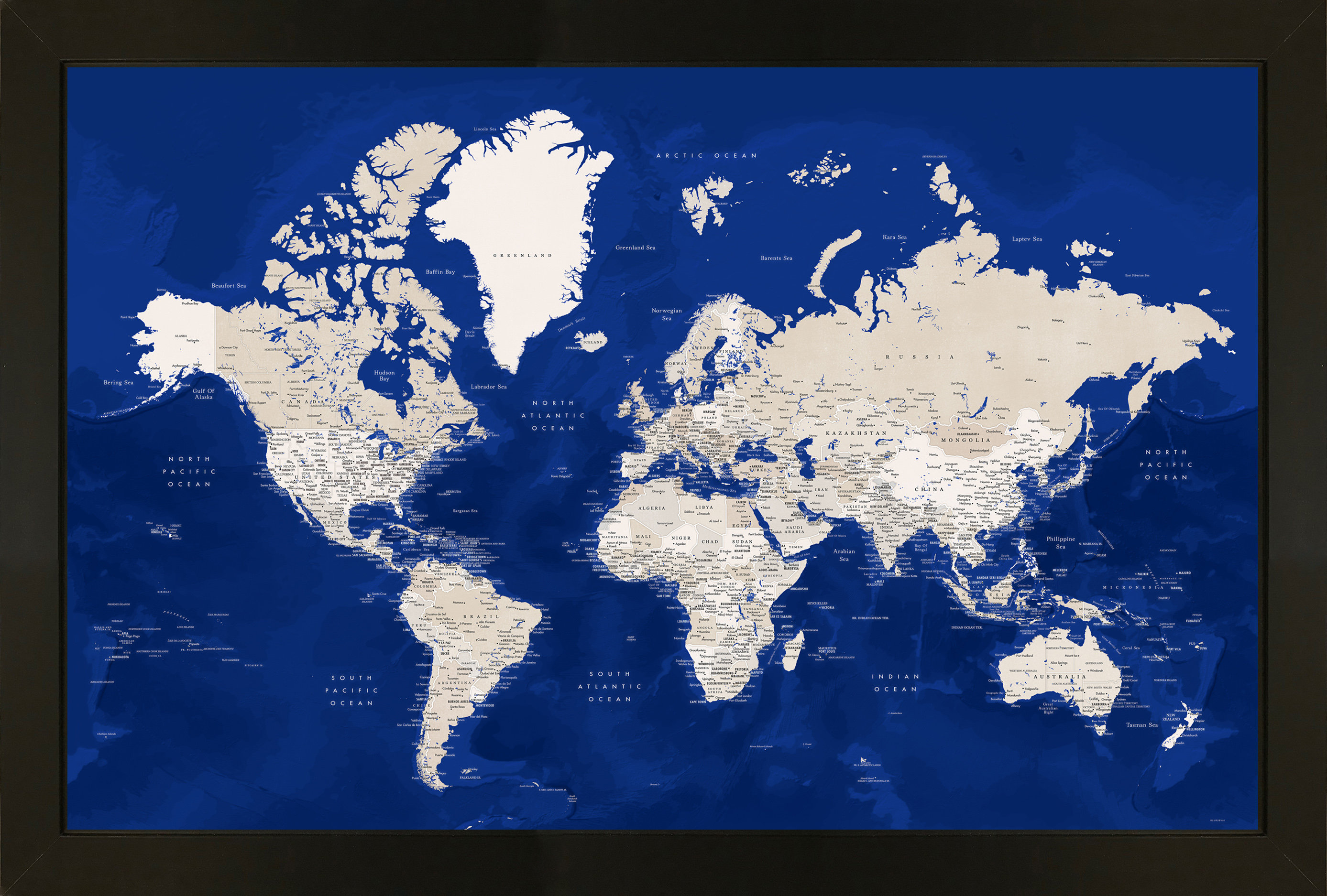 Home Magnetics Royal World Map, 37" x 25" | Wayfair