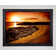 Highland Dunes Ochre Ocean Sunset Framed Print 9467 | Wayfair.co.uk