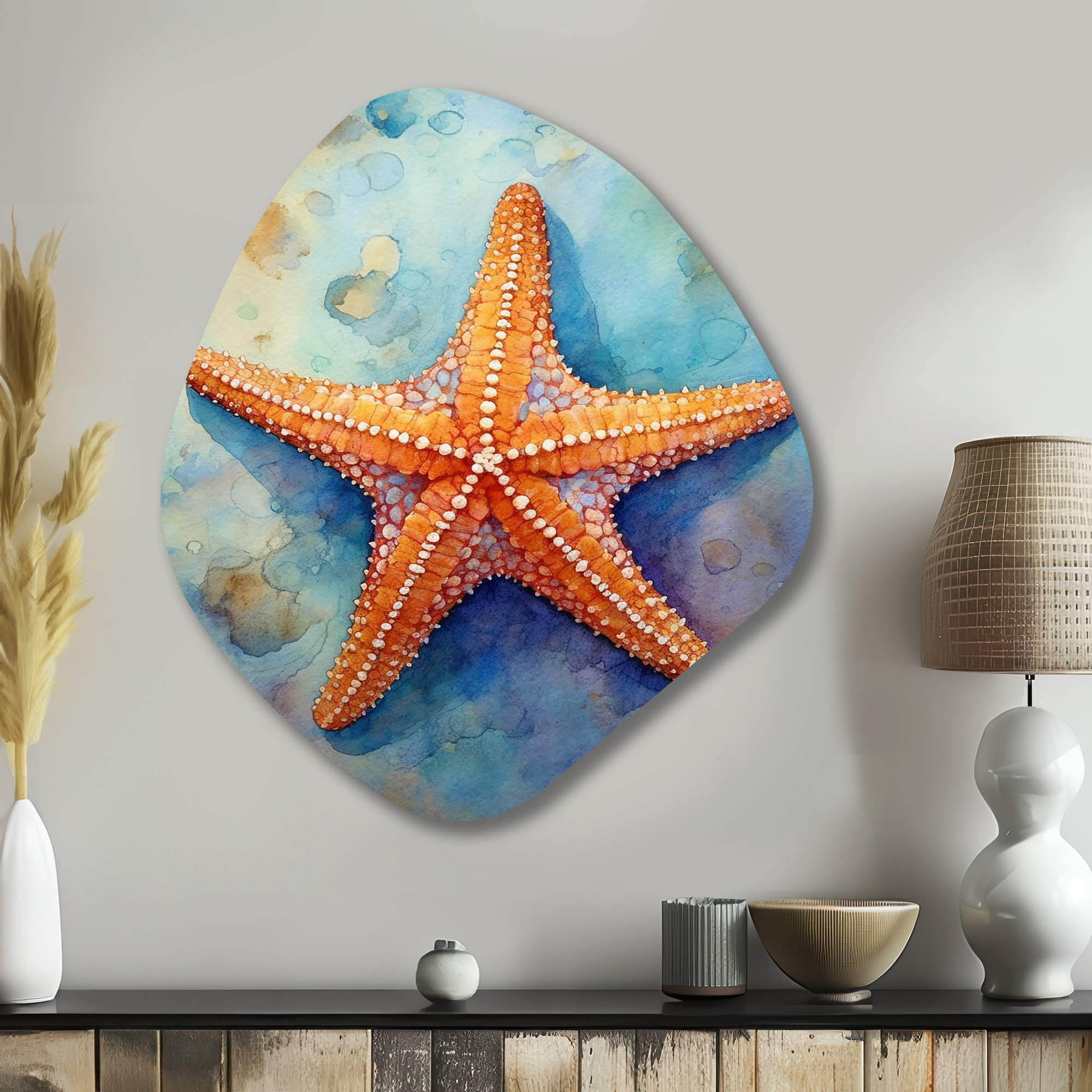 Design Art Spiny Starfish II - Starfish Nebula Shape Asymmetric Metal ...