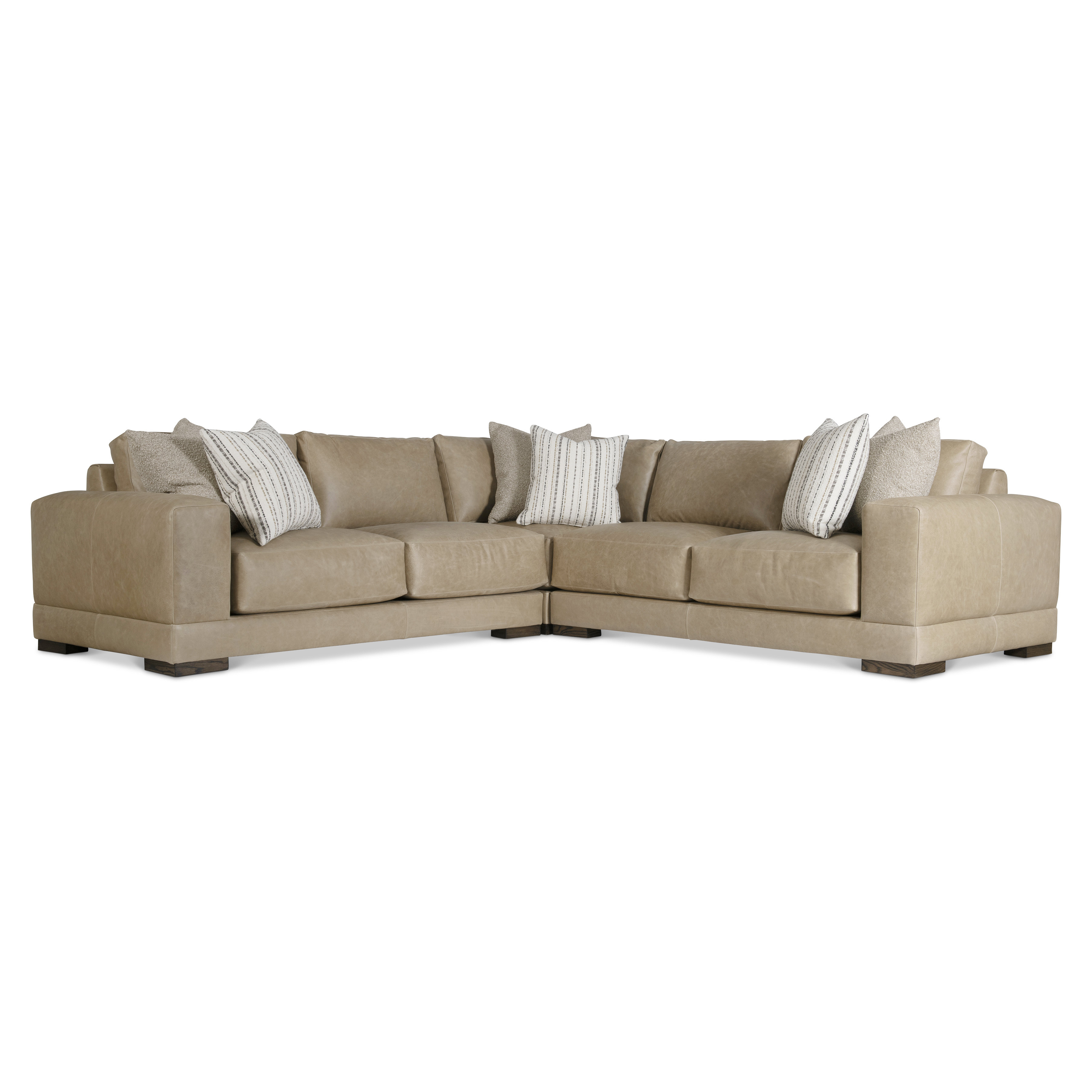 Bernhardt Lars Leather Modular Sectional | Perigold