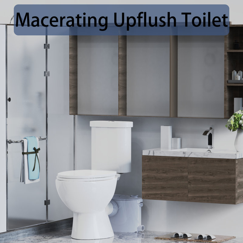 SUPERFLO Macerating Toilet System, Powerful & Durable, Upflush Toilet ...