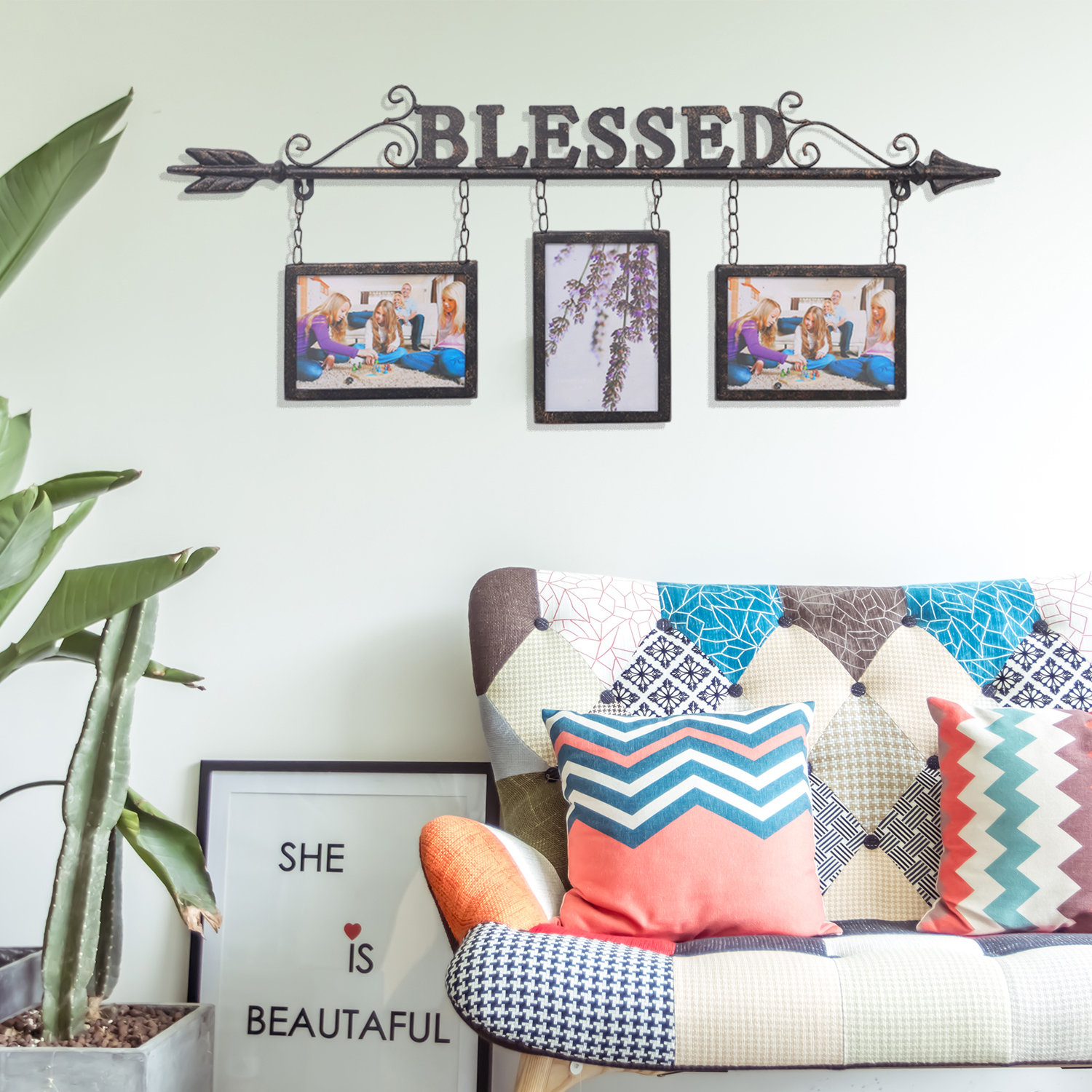 Trinx ADECO Blessed Anchor Picture Photo Frame Wall Hanging Collage ...