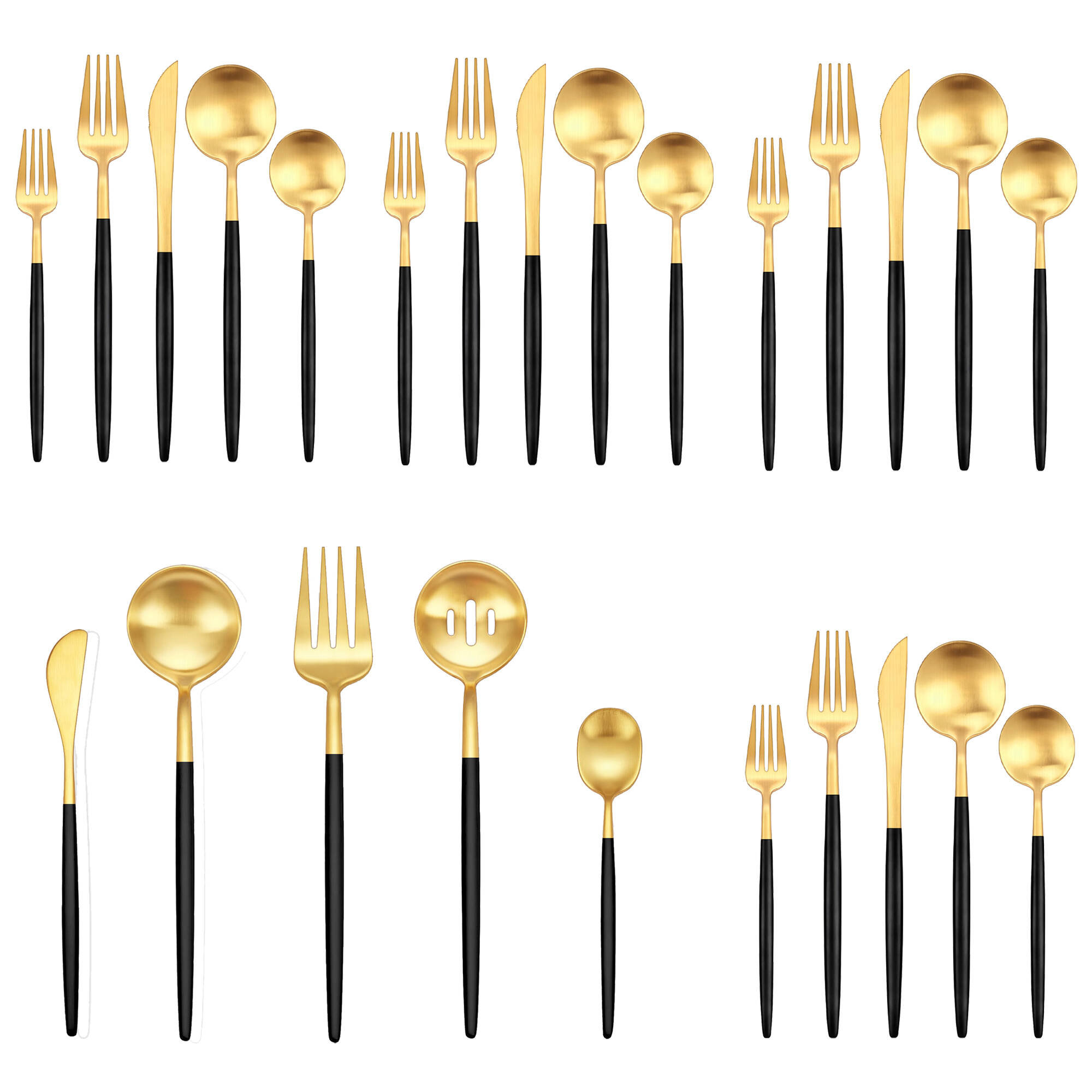 Mercer41 25 pieces of stainless steel tableware, suitable for 4 people ...