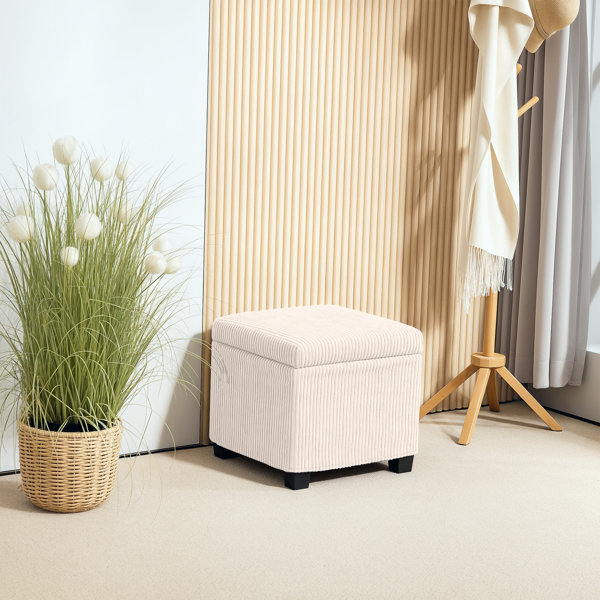17 Stories 40cm Wide Cube Ottoman | Wayfair.co.uk