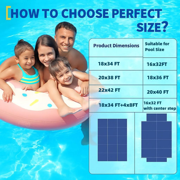 Yesurprise 18*34ft Inground Pool Covers, Heavy Duty Pool Safety Cover ...
