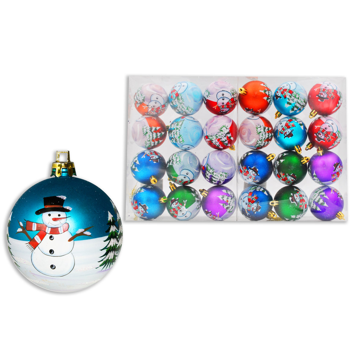 The Holiday Aisle® 24 Piece Ball Ornament Set & Reviews - Wayfair Canada