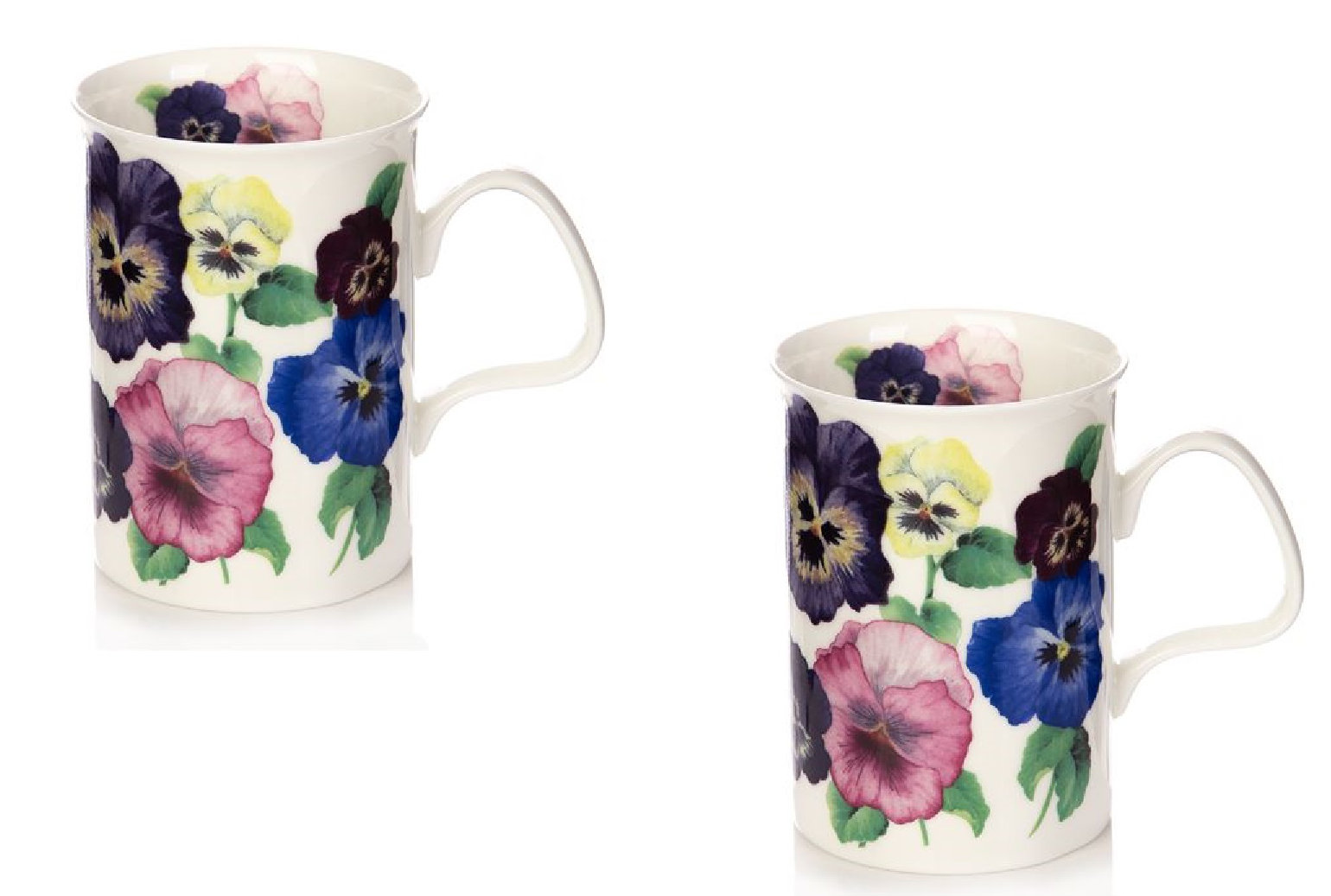 August Grove® Jody Pansy Bone China Coffee Mug & Saucer | Wayfair