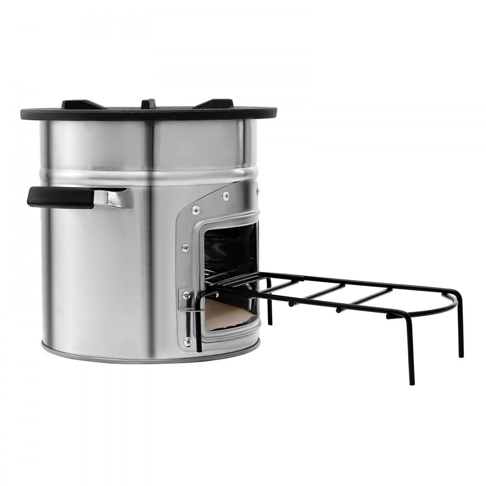 Stellweilan Tessberg Camping Rocket Stove, Wood Burning Portable Rocket ...
