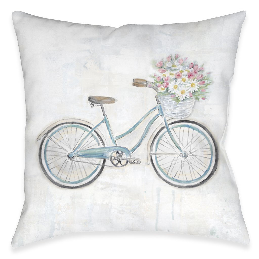 Laural Home Vintage Bike Throw Pillow & Reviews | Wayfair