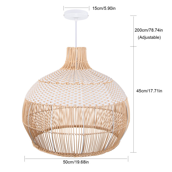 Bayou Breeze Ajshe 1 - Light White Teardrop Pendant | Wayfair