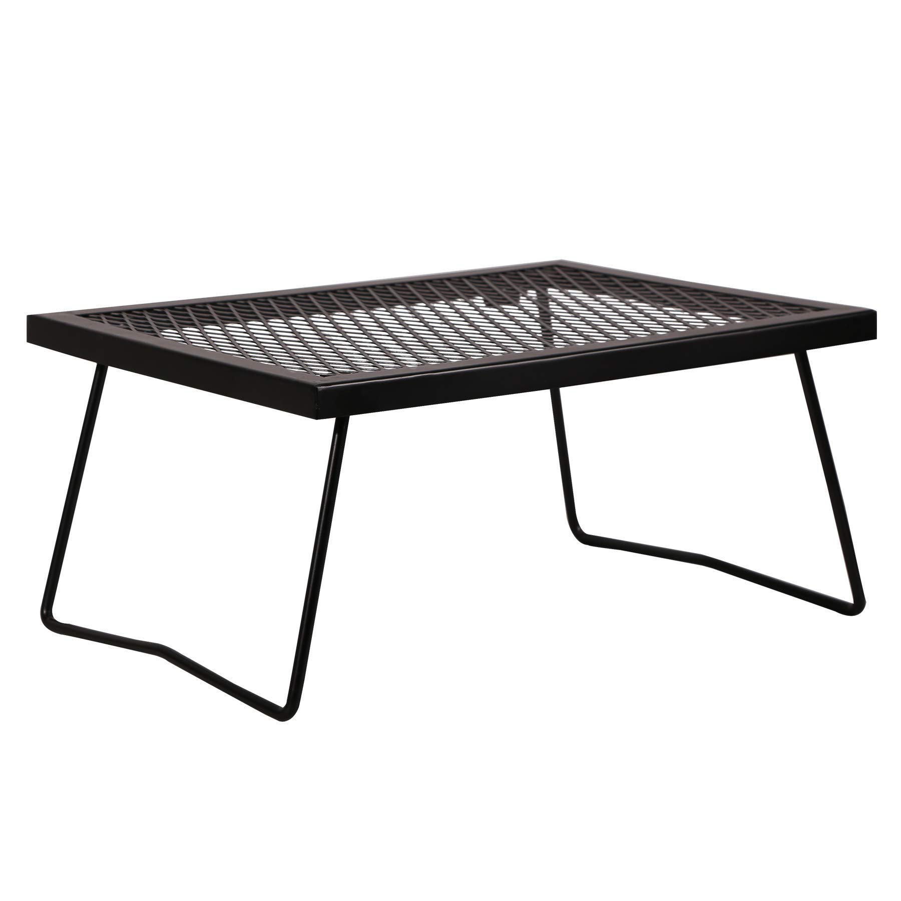 LIFETIME FLOORING LLC Folding Campfire Grill Heavy Duty Steel Grate ...