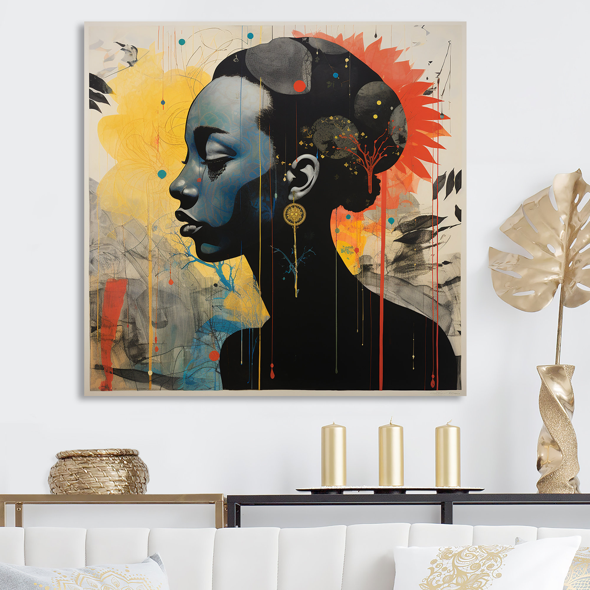 Winston Porter African Reggae Woman Portrait III - Fashion Canvas Art ...