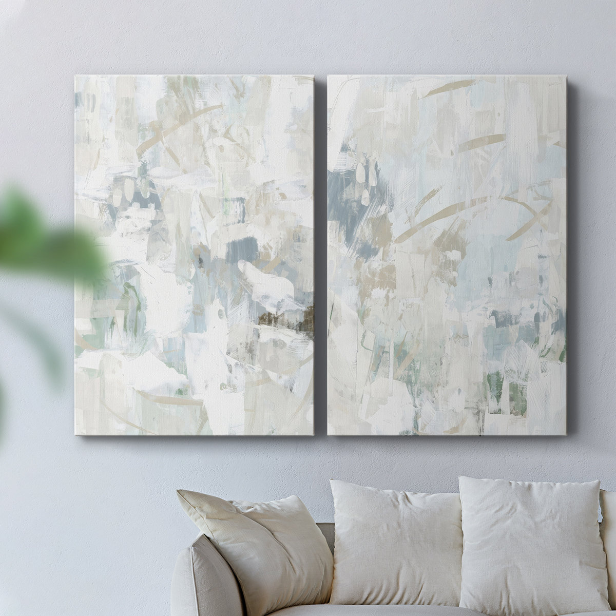 Wade Logan® Impasto Poem III-Premium Gallery Wrapped Canvas -Ready to ...