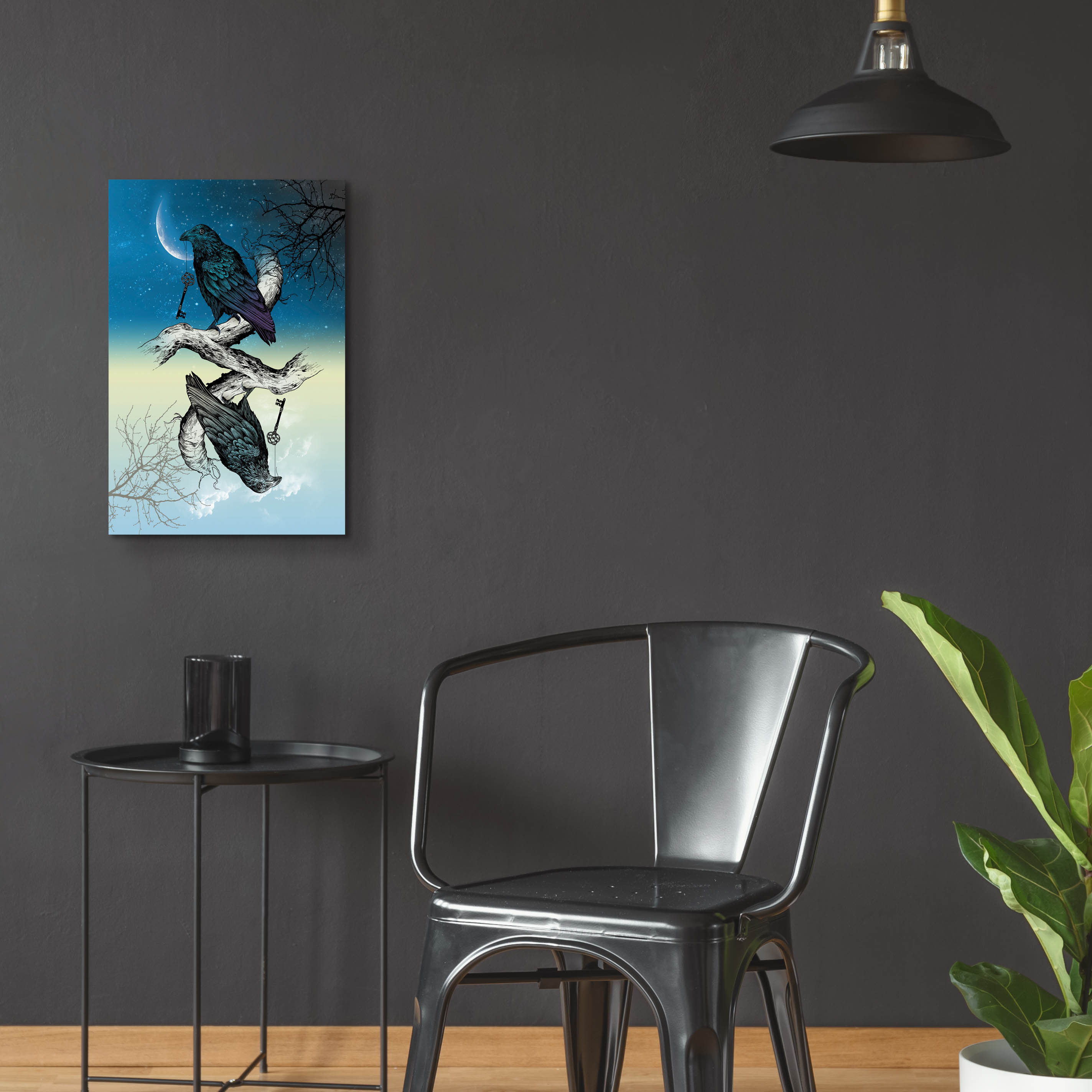 Winston Porter 'Raven Night and Day' by Rachel Caldwell, Acrylic Glass ...