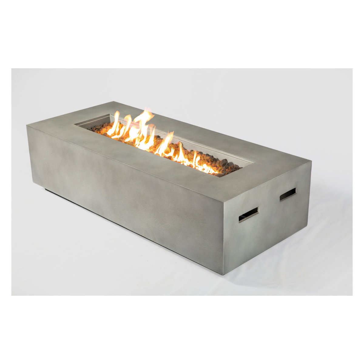 Home Decor Concrete Propane Outdoor Fire Pit Table, Fire Pit, Propane ...