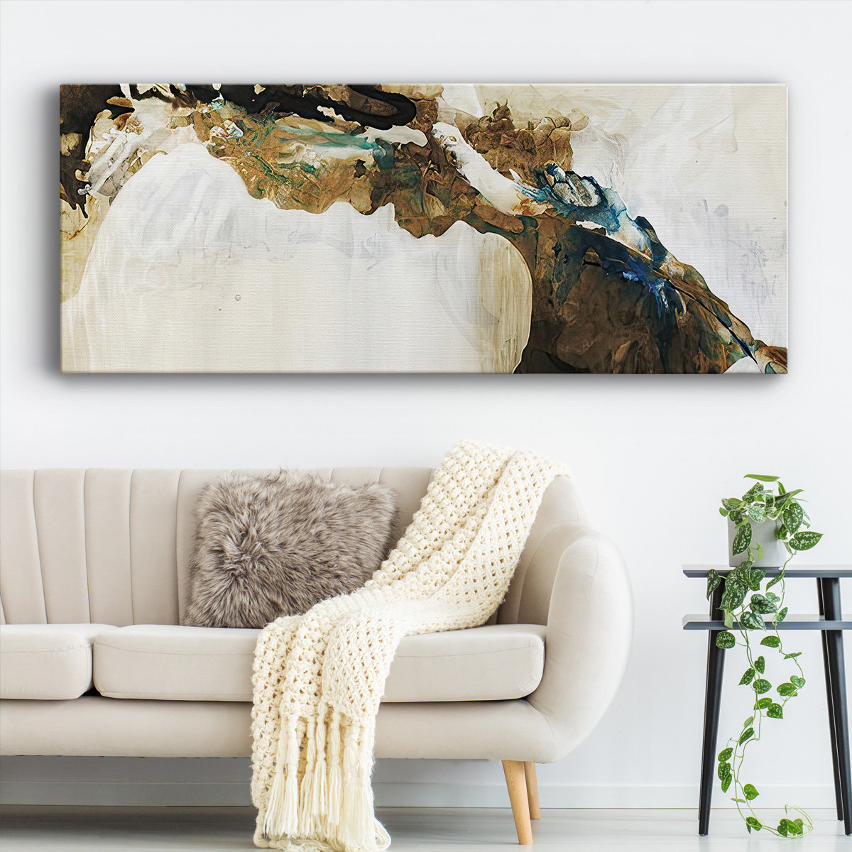 Ivy Bronx Deep Sediment - Wrapped Canvas Print | Wayfair