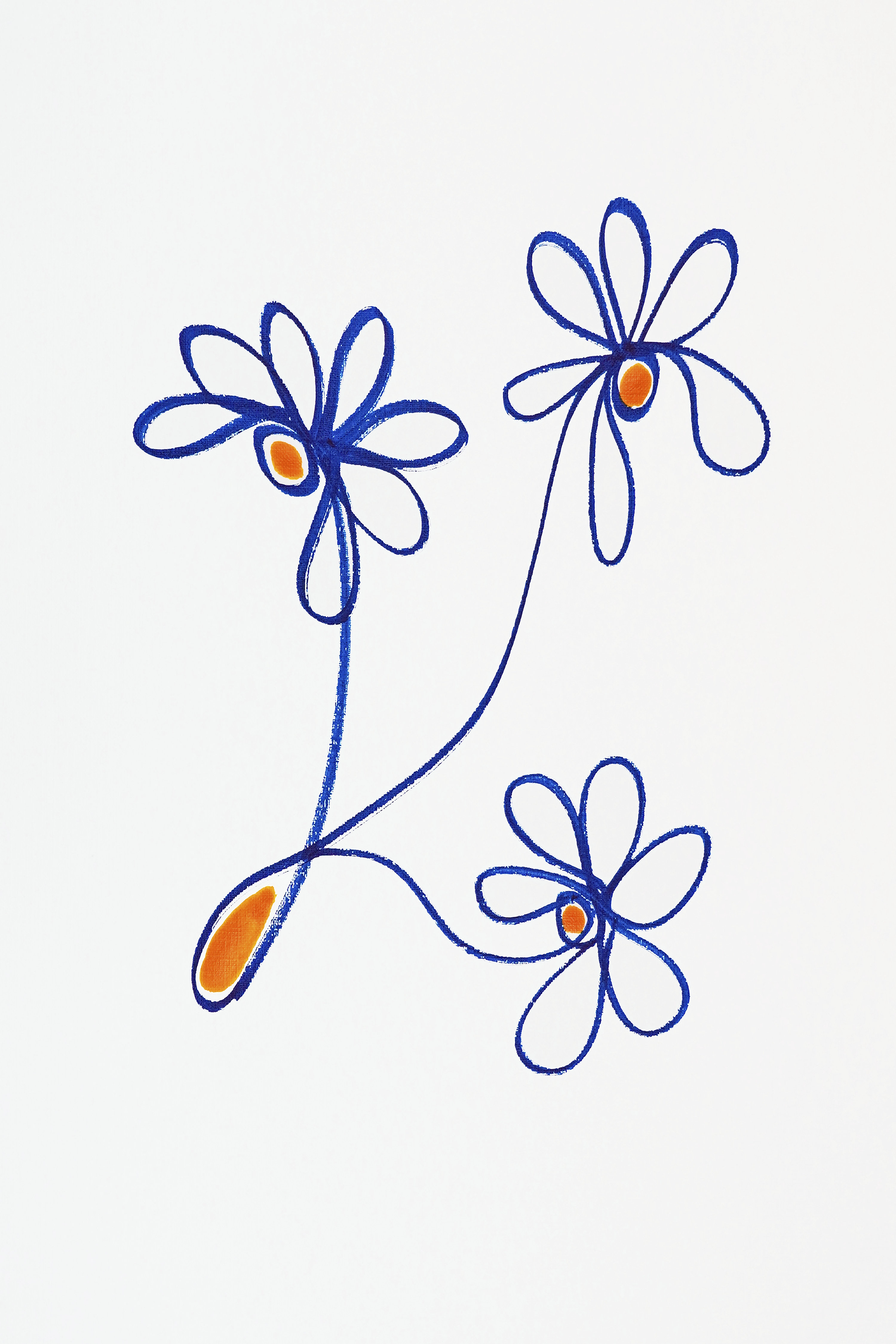 Winston Porter Wobbly Blooms III On Canvas by Katie Gianni Print | Wayfair