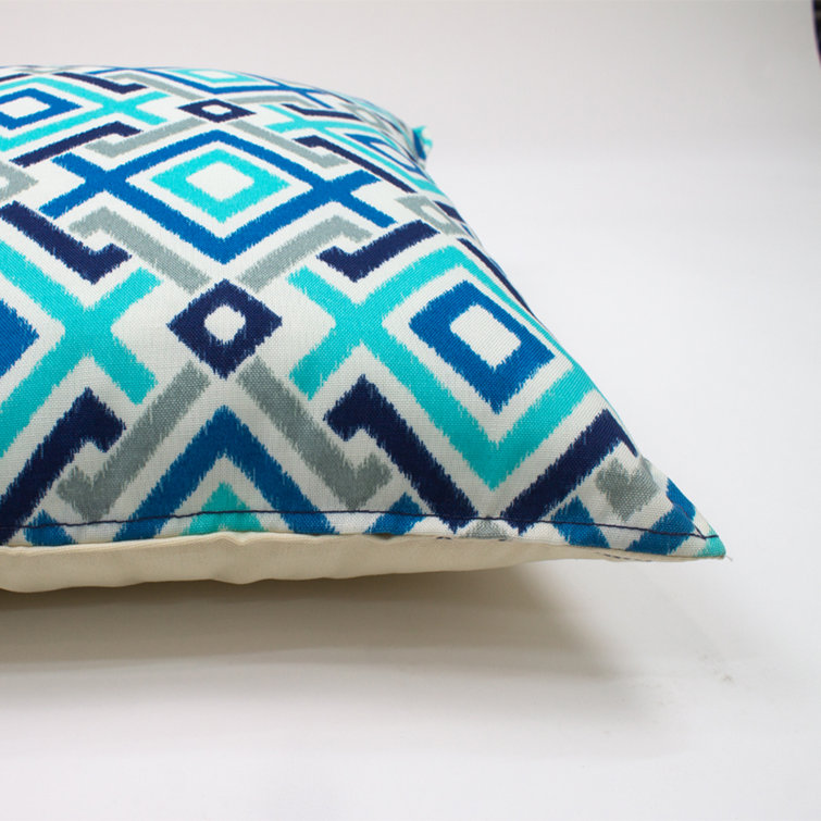 Jiti Chopped Geometric Reversible Throw Pillow | Wayfair