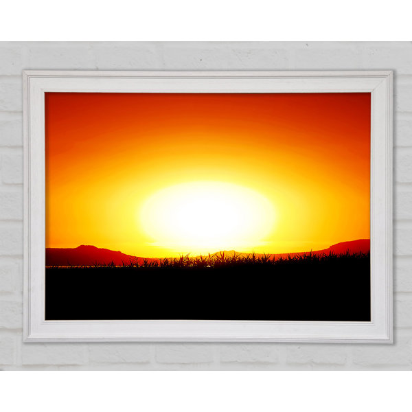 Bright Star The Glowing Golden Sun - Single Picture Frame Art Prints ...