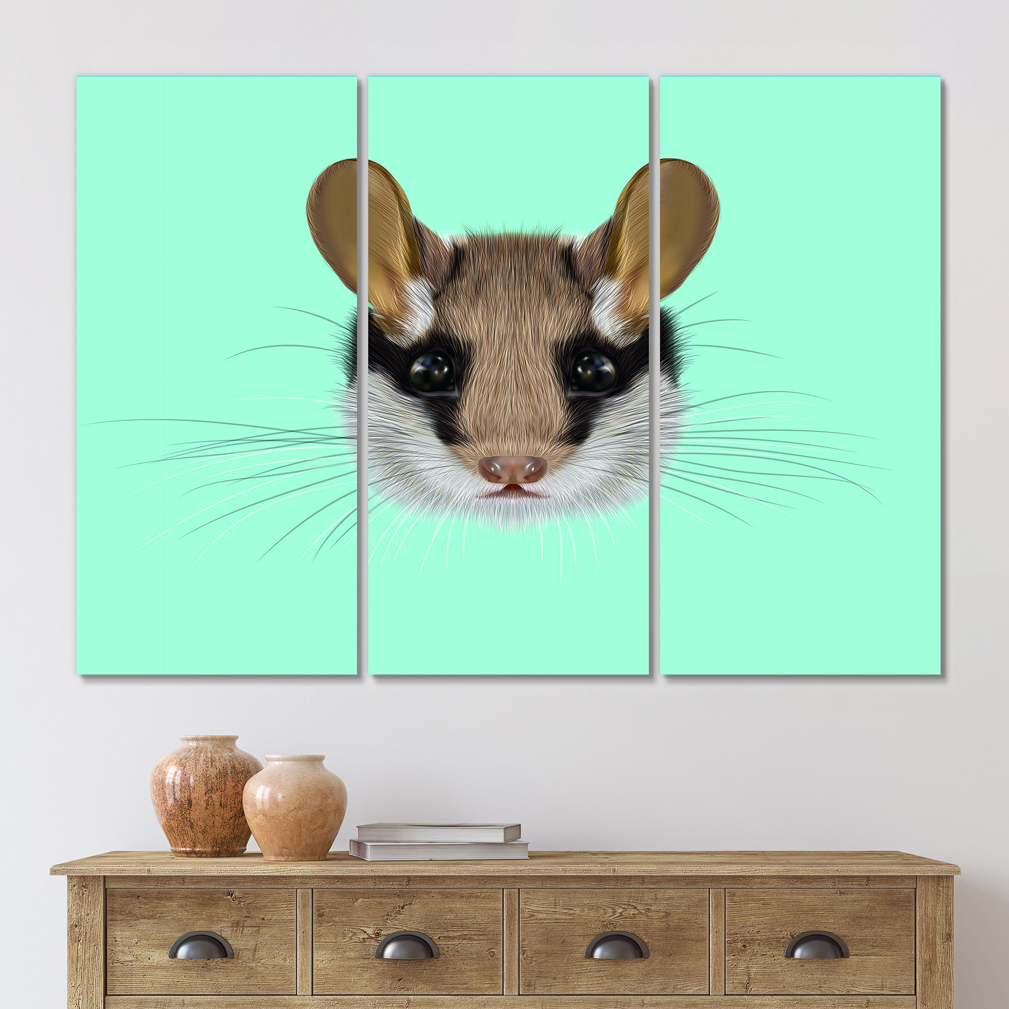 East Urban Home Portrait Of Garden Dormouse - Traditional Canvas Wall ...