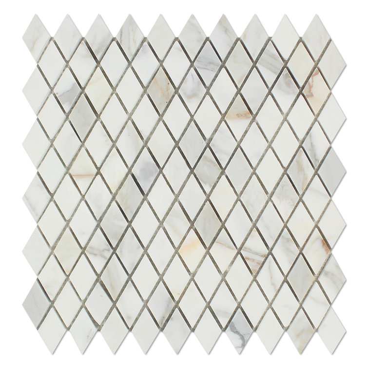 Stone & Tile Shoppe, Inc. Marble Grid Mosaic Wall & Floor Tile | Perigold