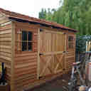 Cedarshed Longhouse 12 ft. W x 10 ft. D Western Red Cedar Wood Storage ...