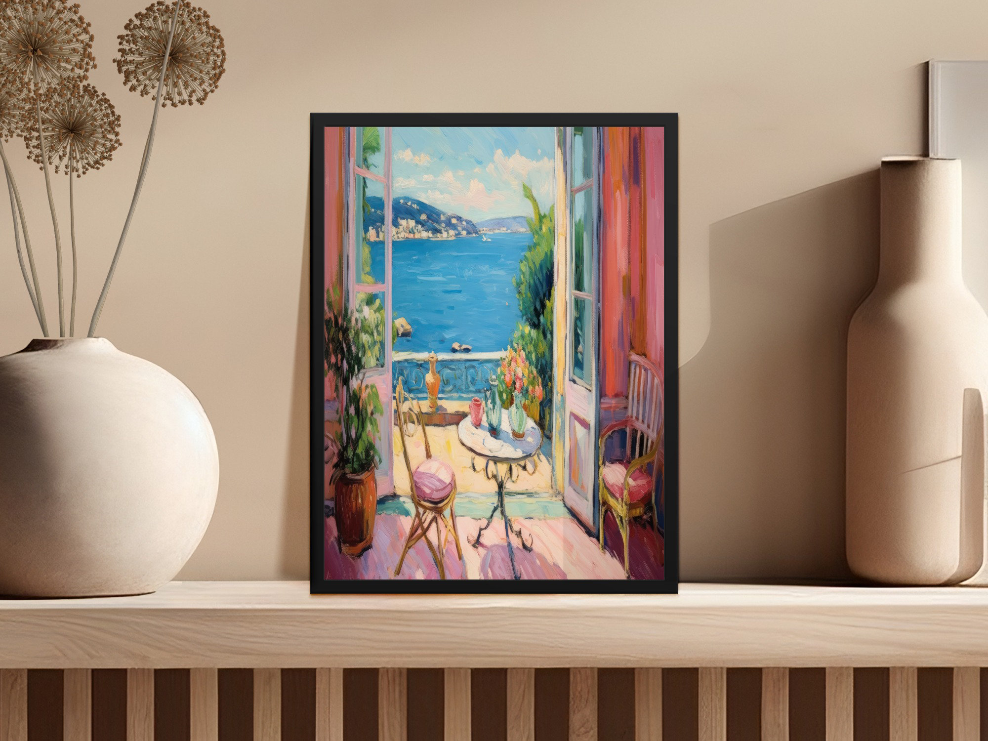 Brayden Studio View Through Open Door Painting Art Framed Poster ...