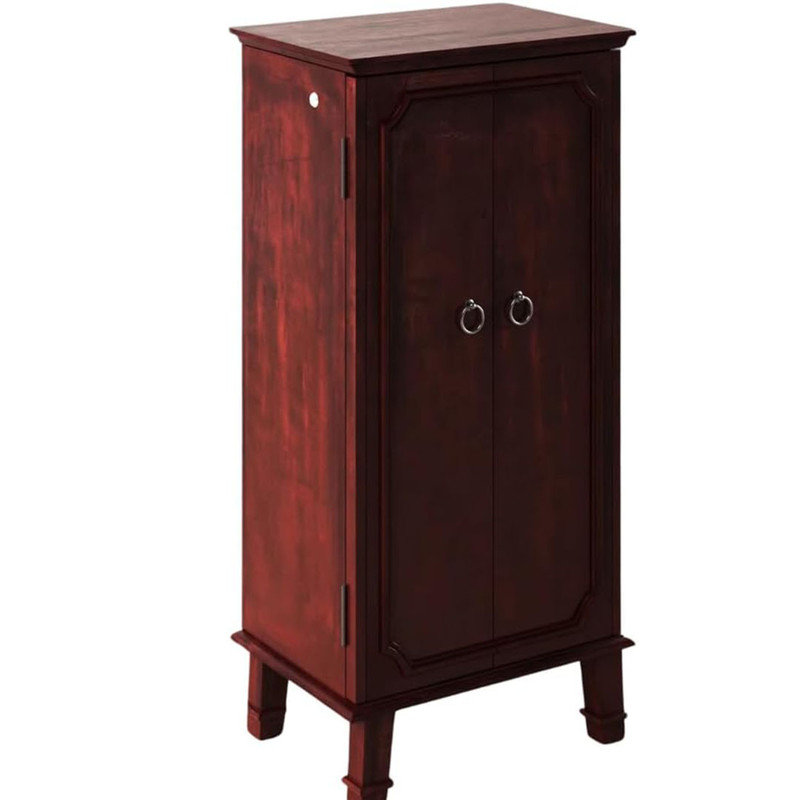 DEBLIT Lockable Jewelry Armoire with Mirror and 7 Drawers, Fully ...