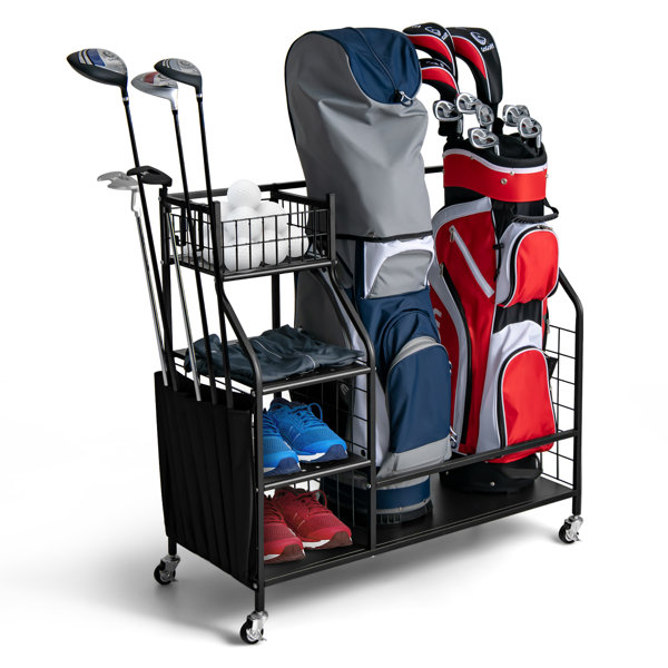 Arlmont & Co. Perceus Metal Freestanding Multi-Use Sports Rack ...