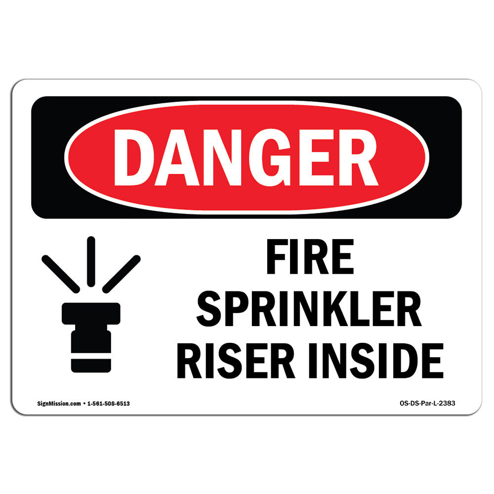 SignMission Fire Sprinkler Riser Inside Sign | Wayfair