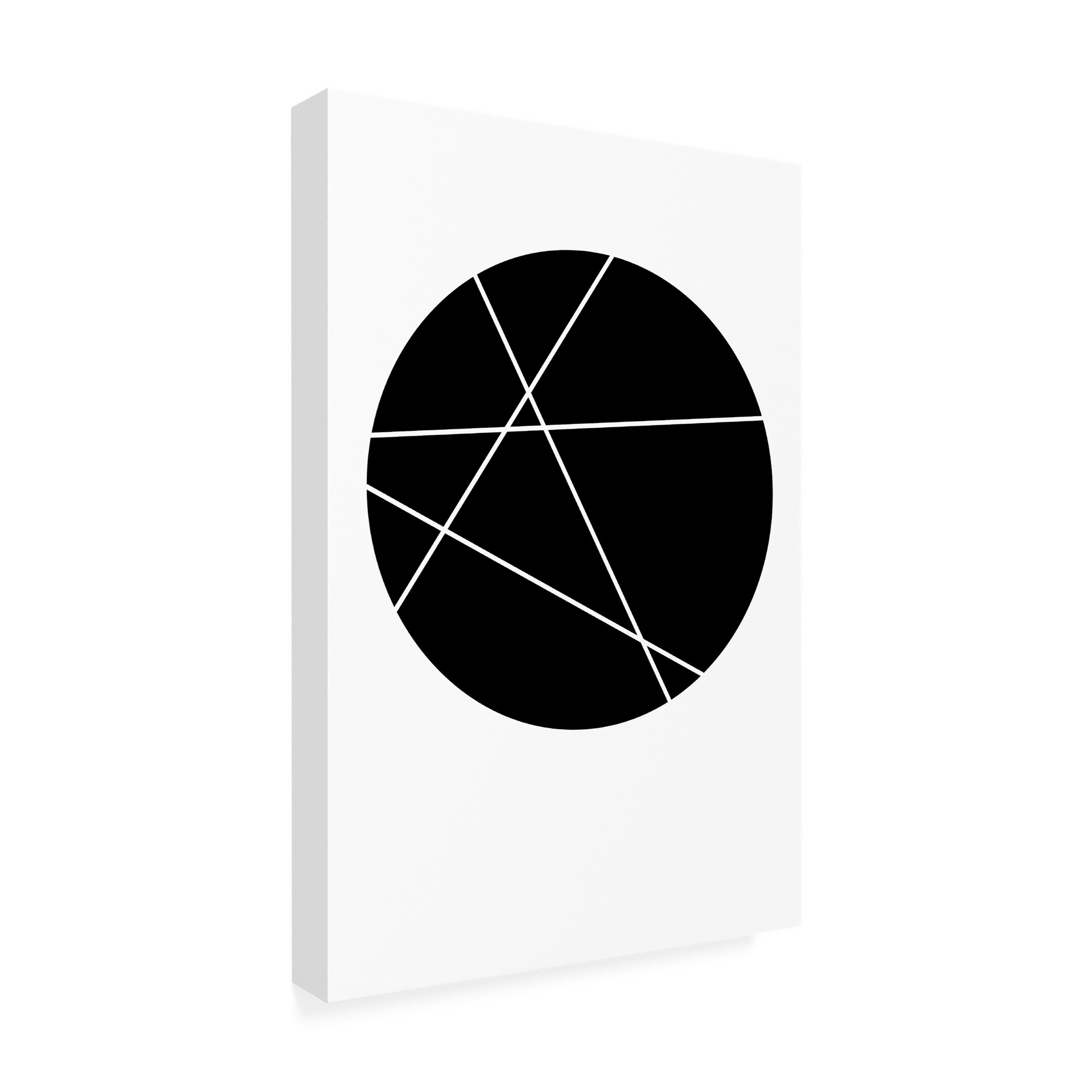 Trademark Fine Art Modern & Contemporary Circle Line On Canvas by Oju ...