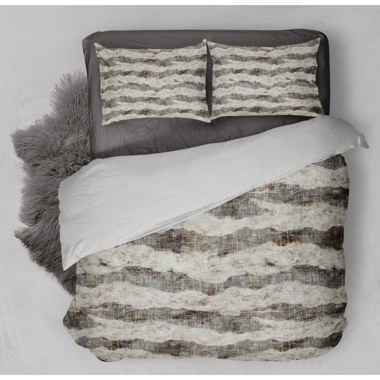 HeartBeat Studios Velvet Twill Abstract Comforter Set | Wayfair